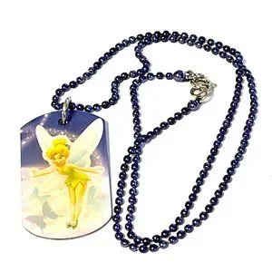 Disney | Jewelry | Vintage Disney Tinker Bell Necklace Tink Fairy Dog ...